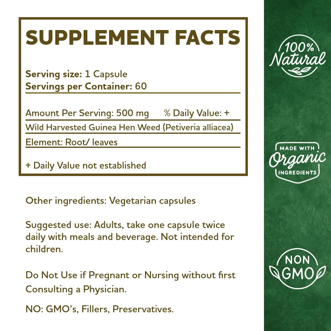 Jamaican Guinea Hen root extract