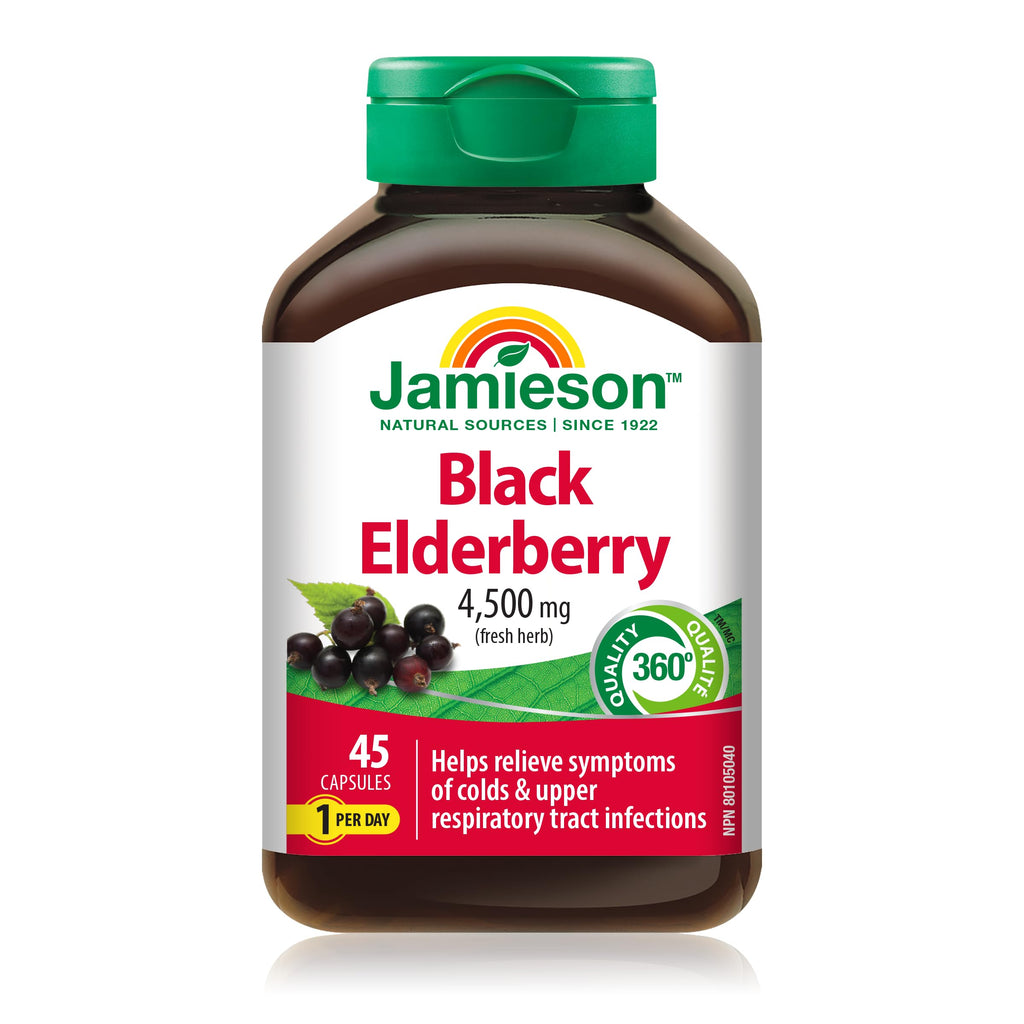 Jamieson black elderberry herbal supplements