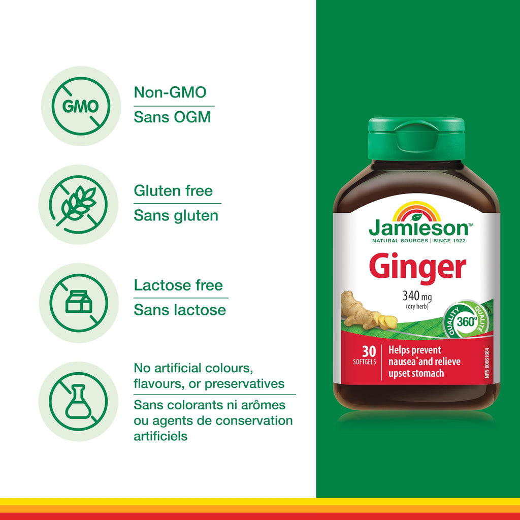 Jamieson ginger for natural relief