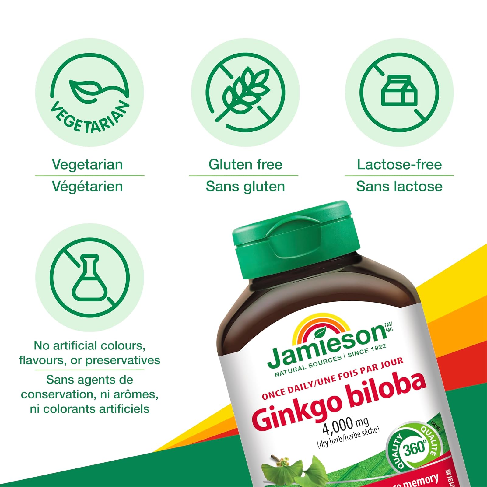 Jamieson ginkgo biloba caplets