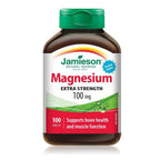 Jamieson Magnesium 100 mg tablets for muscle relaxation