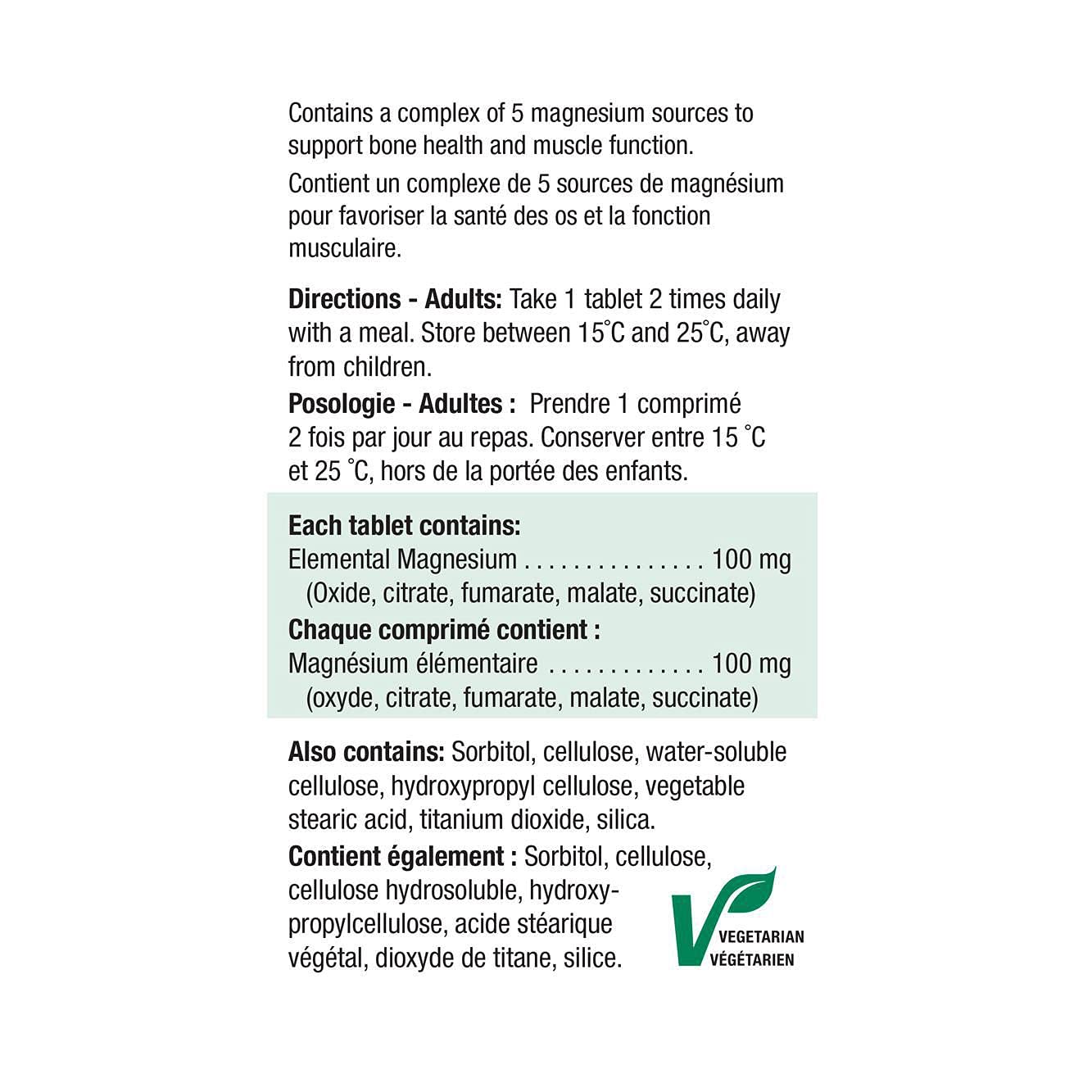 Jamieson Magnesium supports bone health and wellness