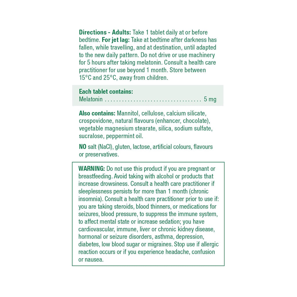 Jamieson melatonin sleep support