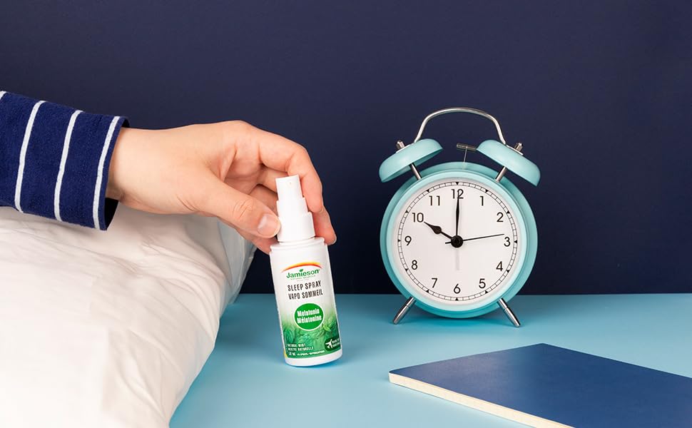 Jamieson melatonin spray promotes deep sleep