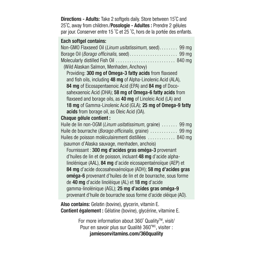 Jamieson Omega 3-6-9 for overall wellness