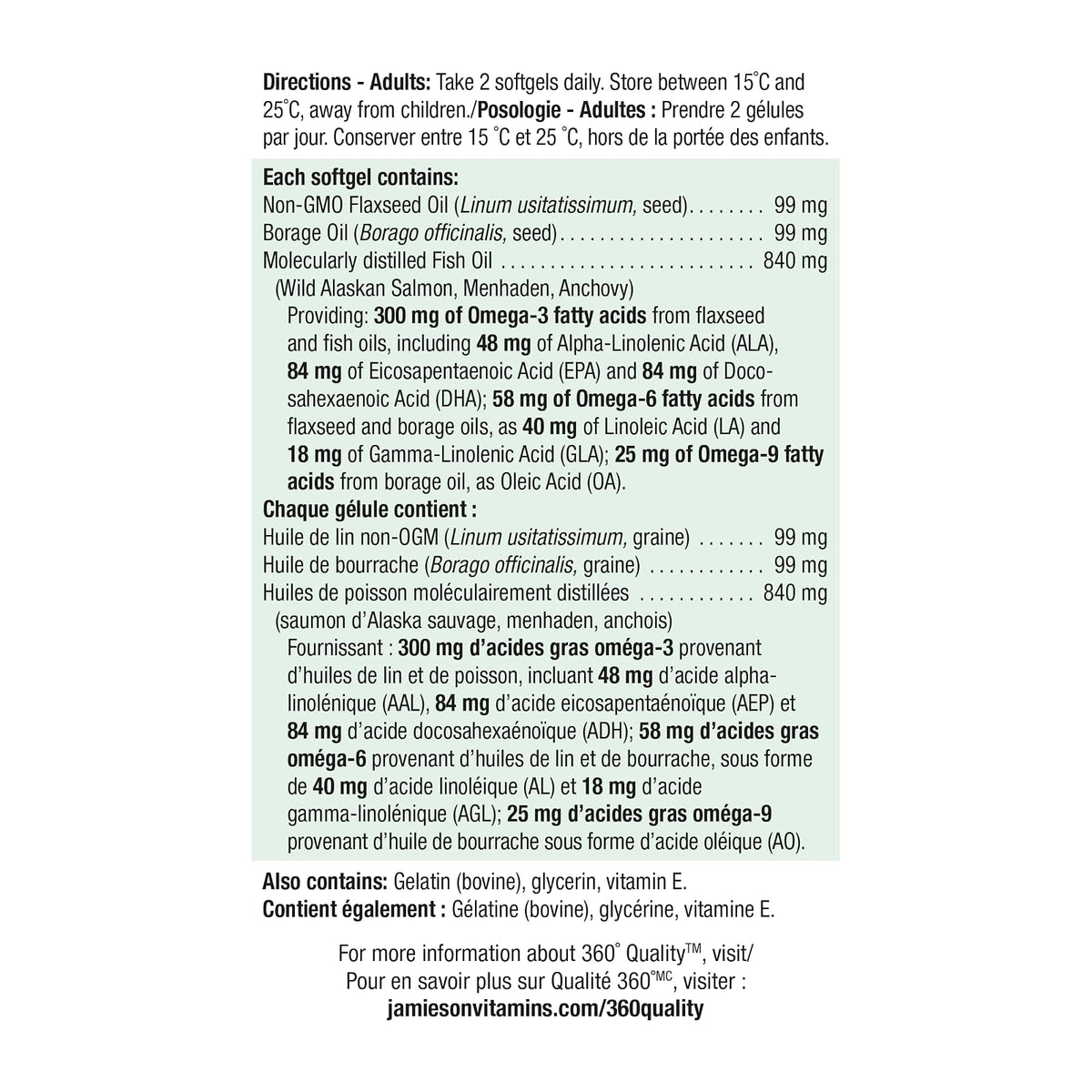 Jamieson Omega 3-6-9 for overall wellness