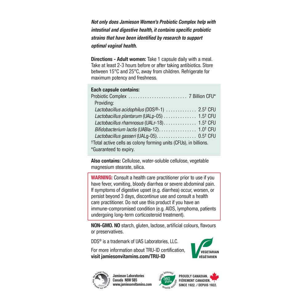 Jamieson probiotics for daily wellness