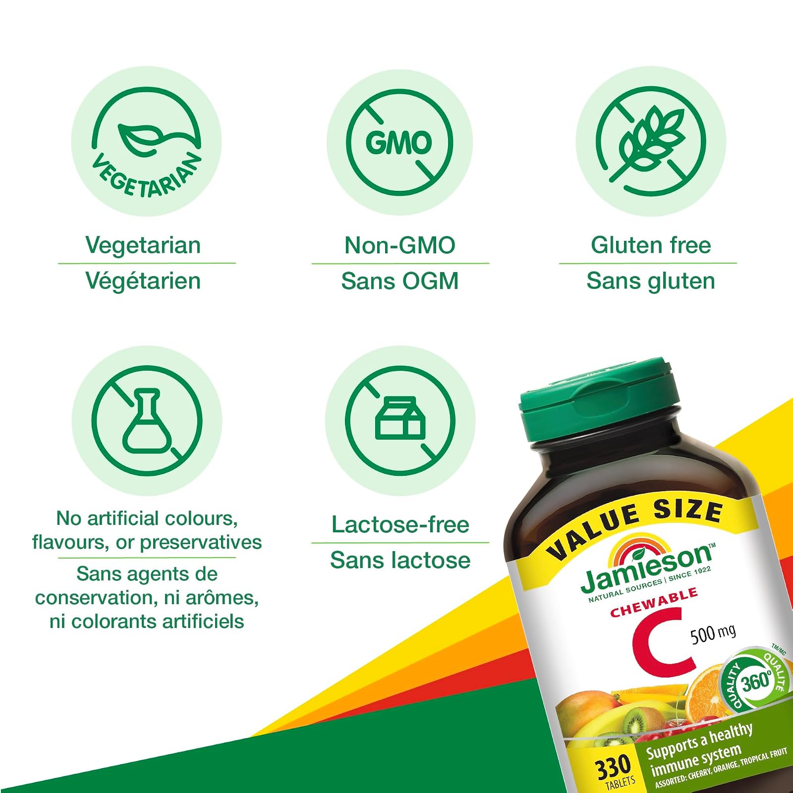 Jamieson vitamin C chewable tablets