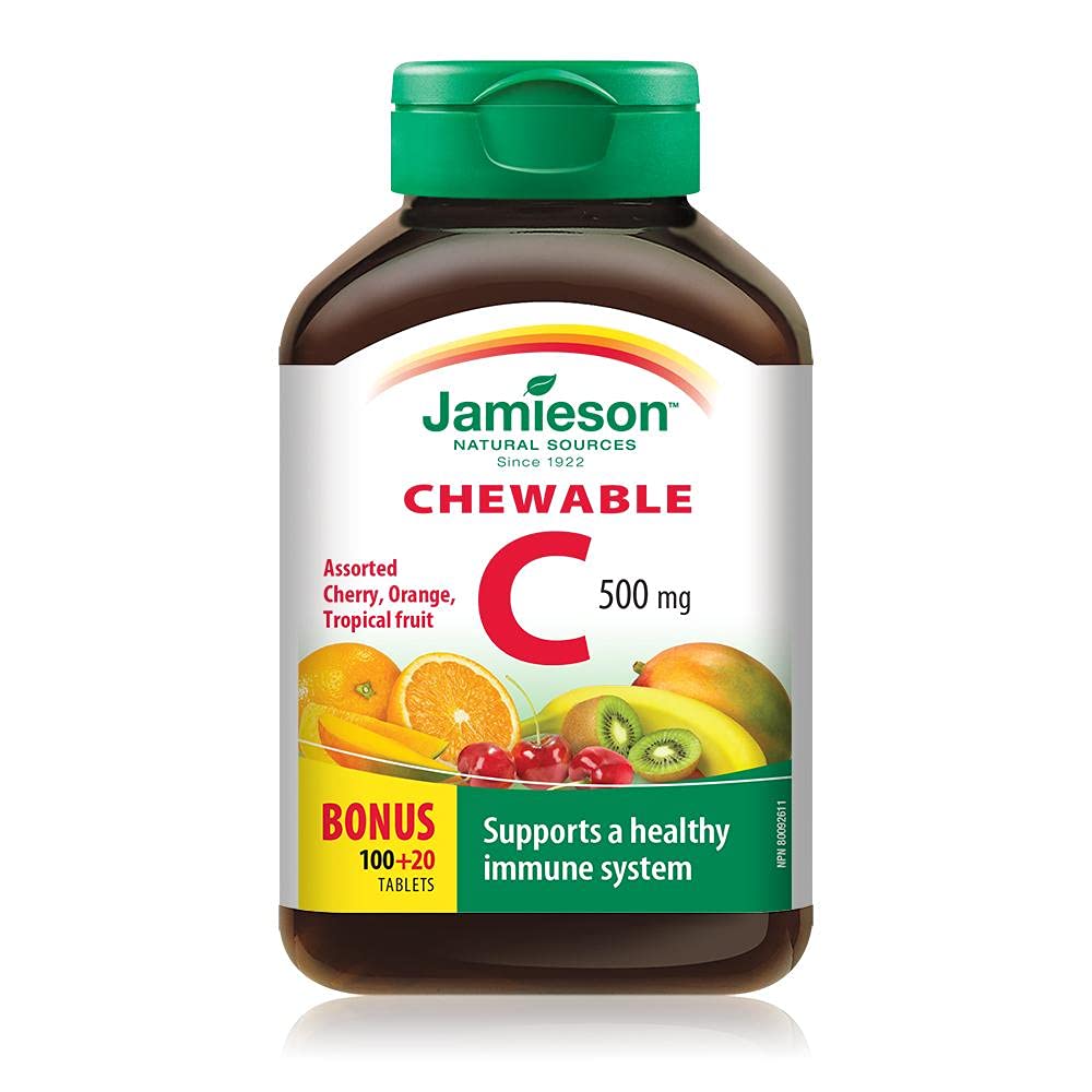 Jamieson vitamin C mixed fruit tablets