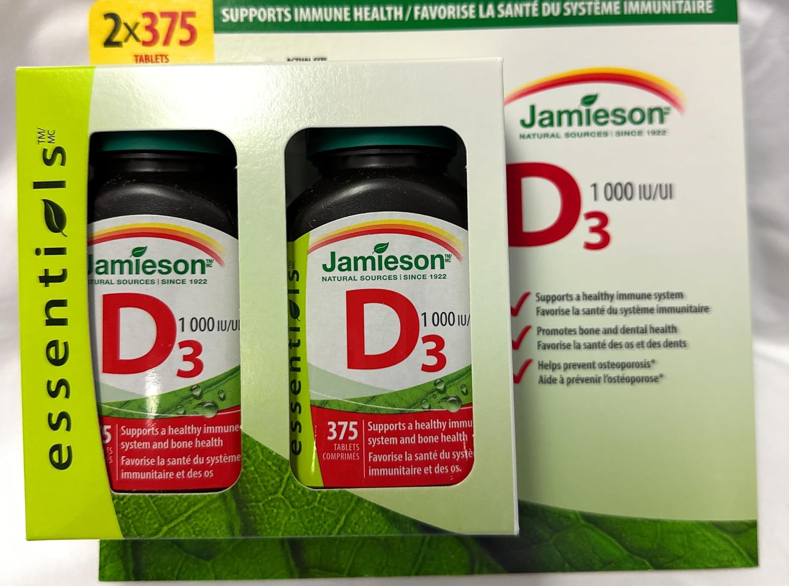 Jamieson Vitamin D3 1000 IU tablets