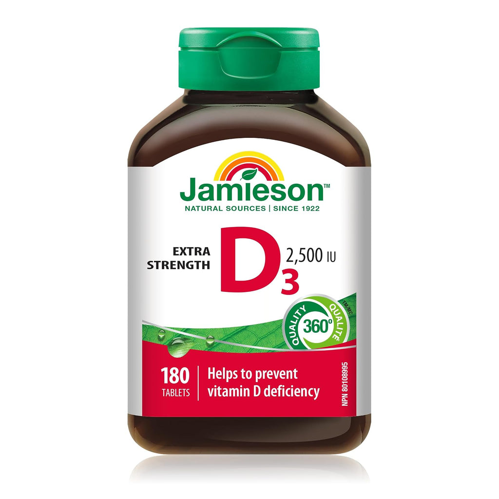 Jamieson Vitamin D3 2500 IU tablets