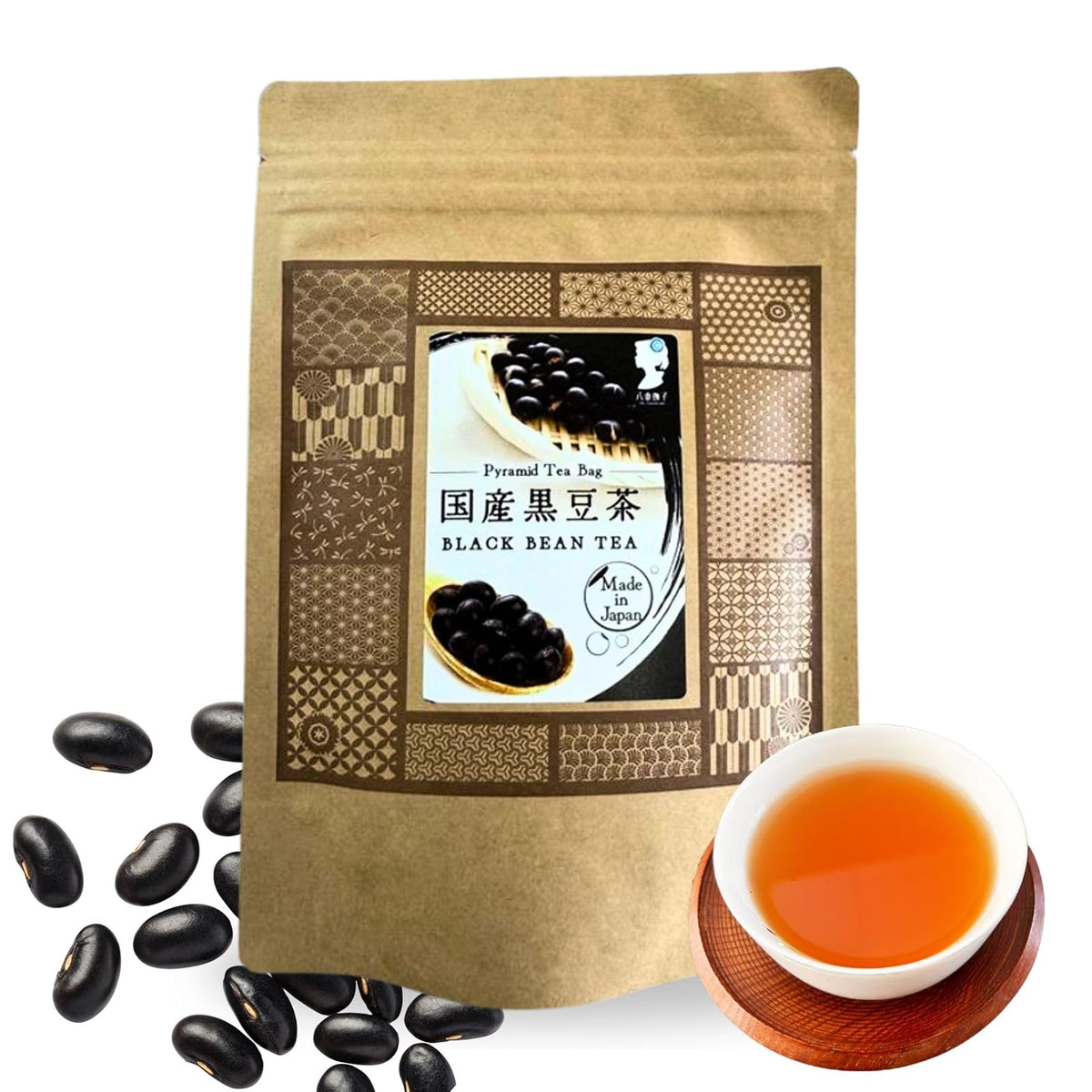 Japanese black soybean tea bags for wellness