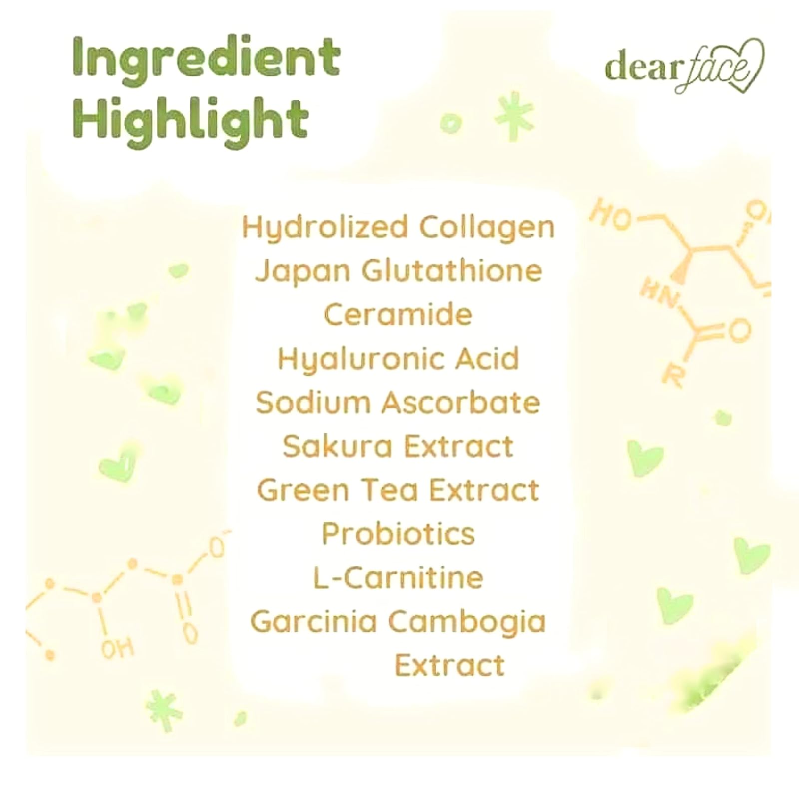 Japanese melon collagen beverage packs