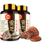 Japanese reishi mushroom capsules for wellness