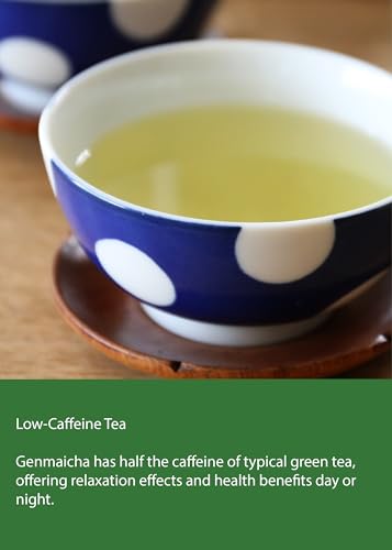 Japanese style genmaicha green tea