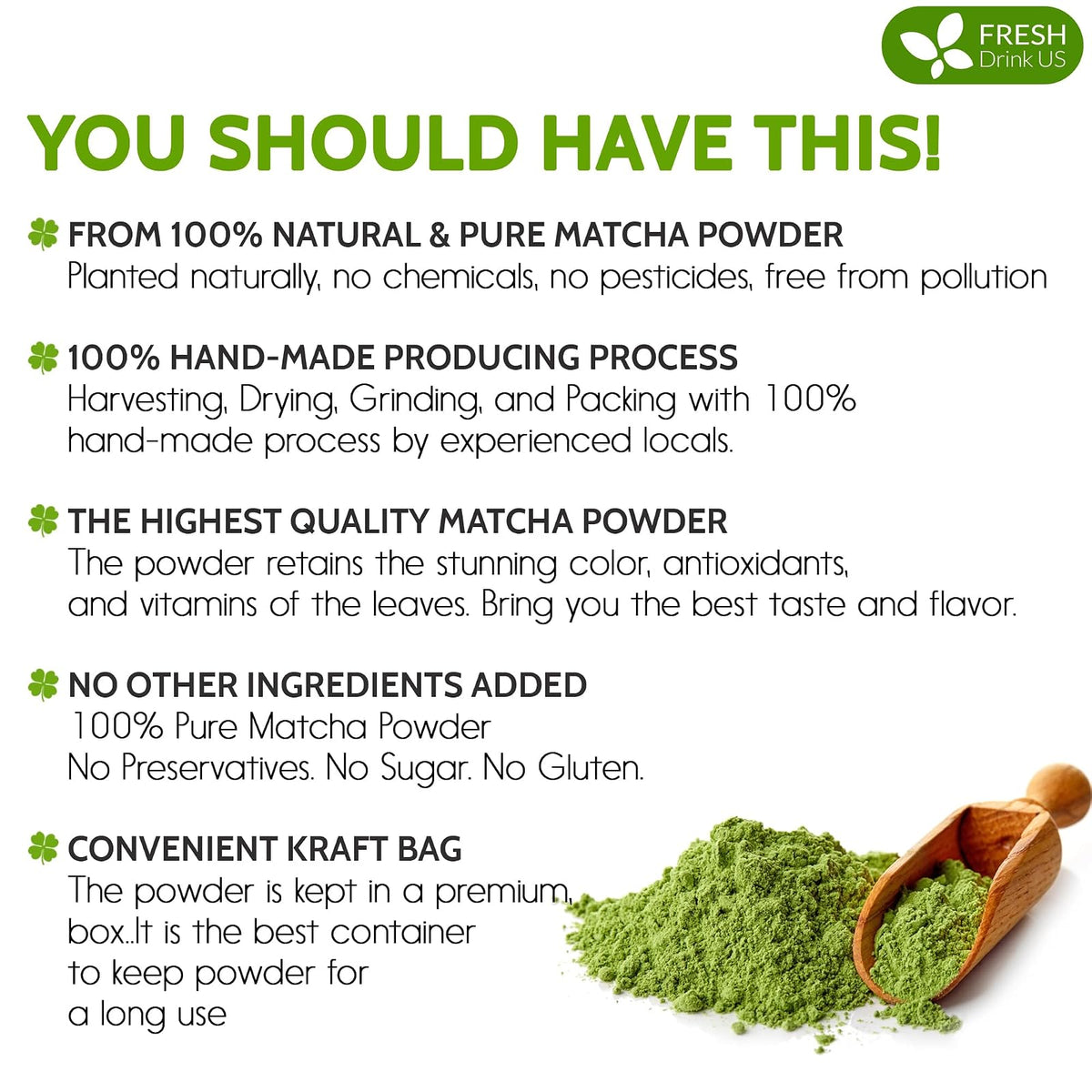 Japanese-style green tea latte mix