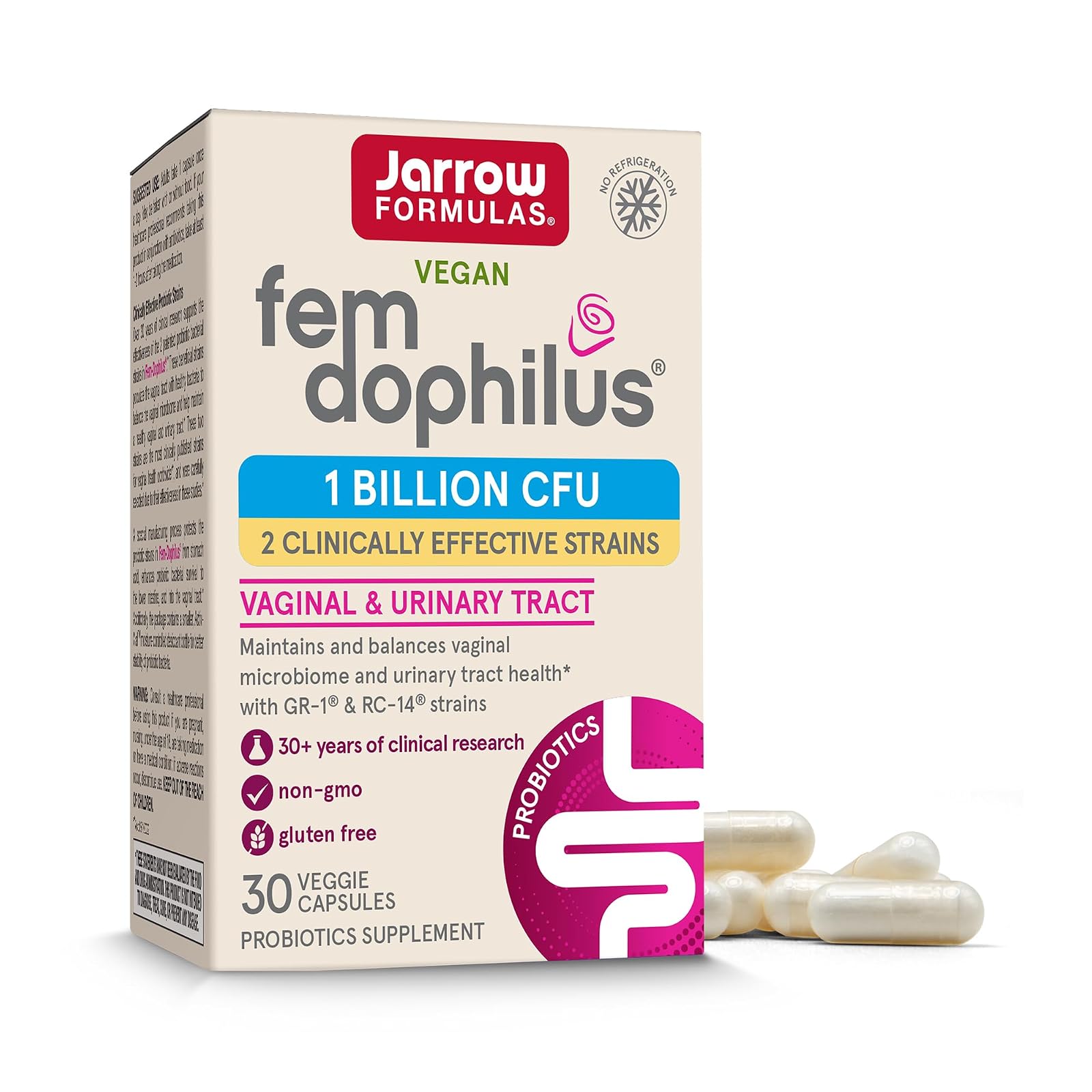 Jarrow FemDophilus probiotics for women