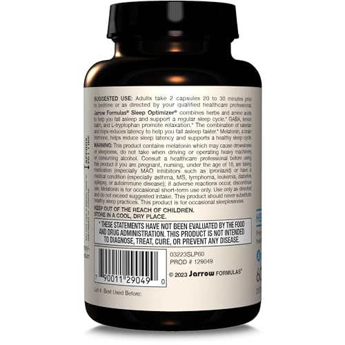 Jarrow Formulas for optimal sleep health