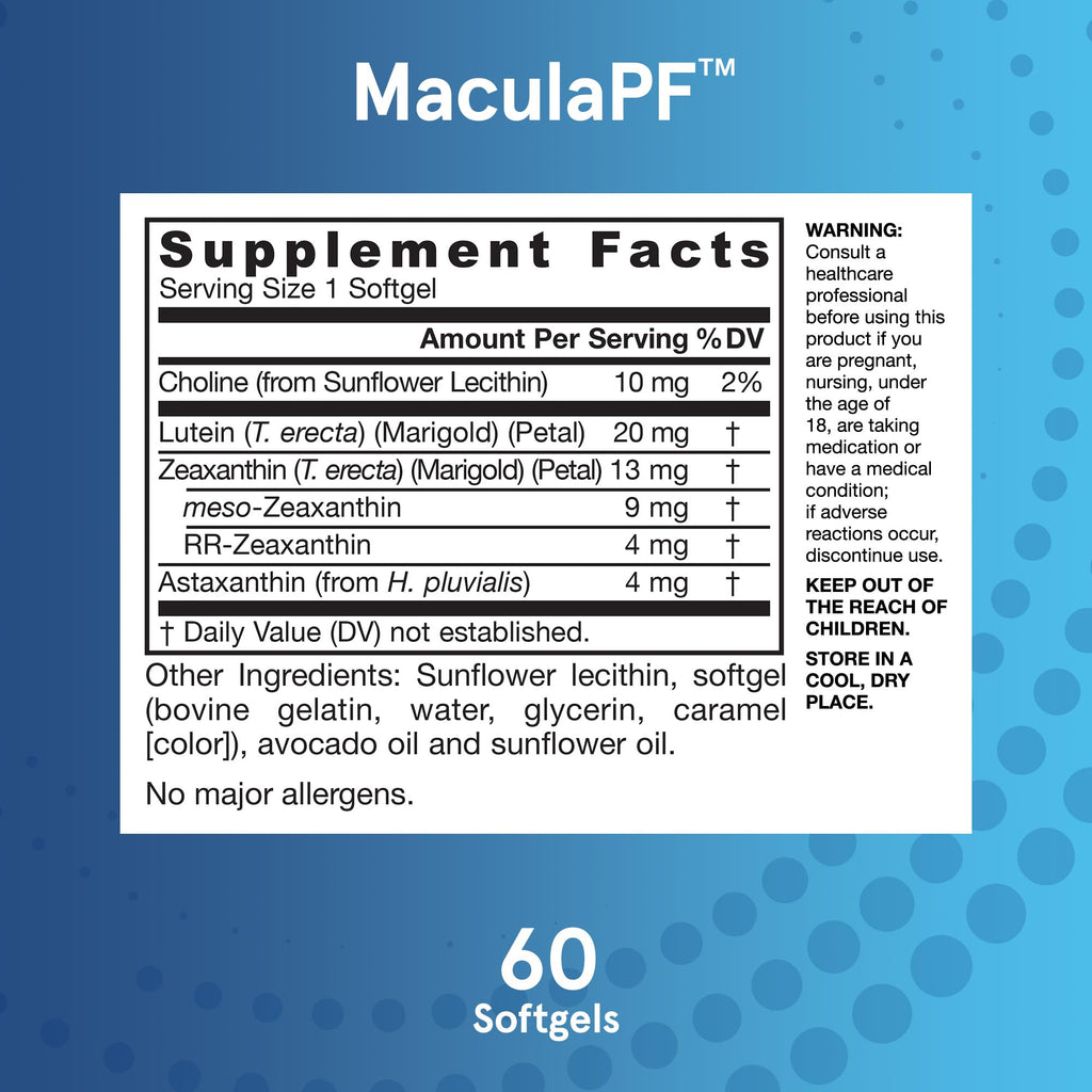 Jarrow Formulas MaculaPF softgels benefits