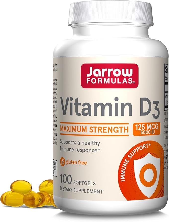 Jarrow Formulas Vitamin D3 5000 IU softgels
