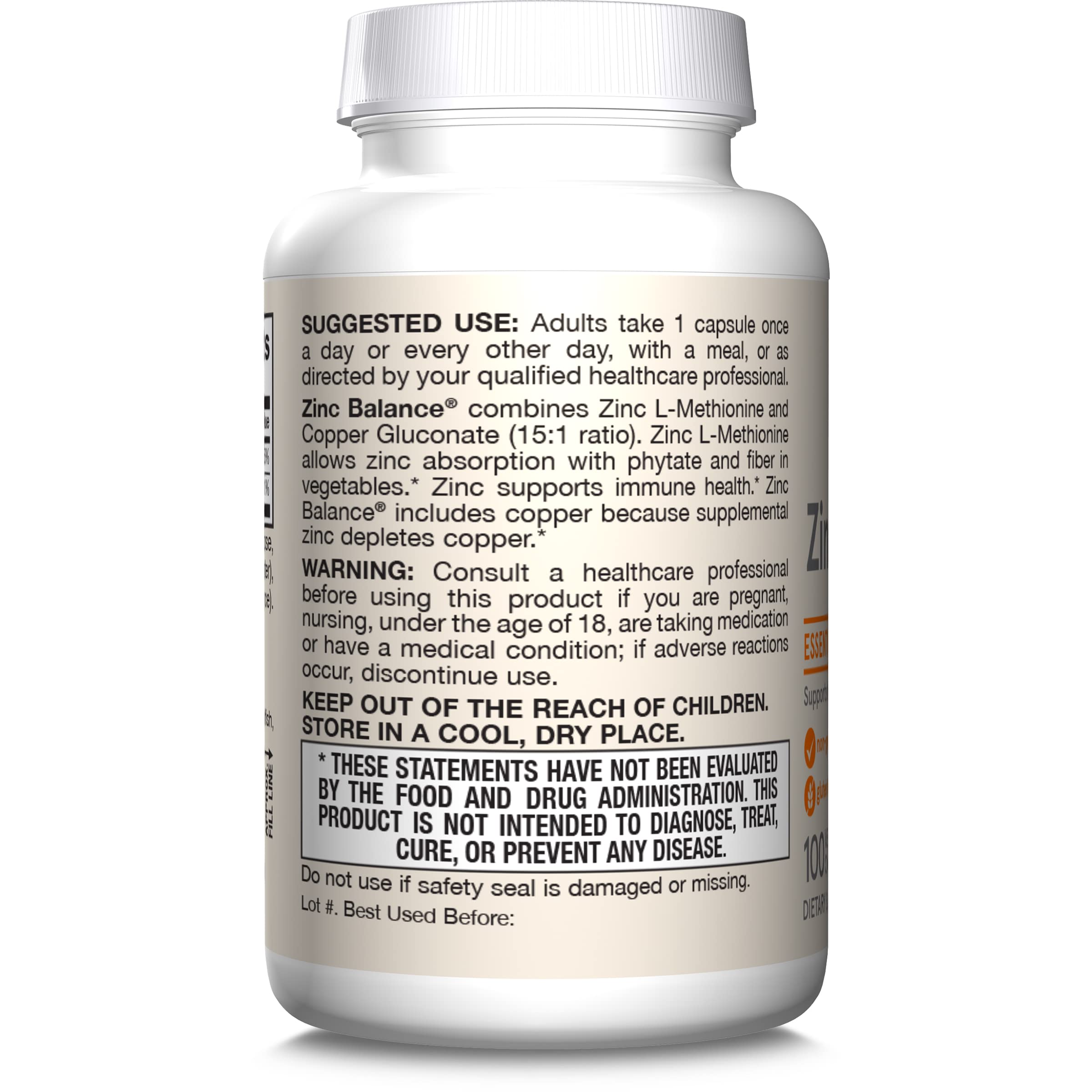 Jarrow Formulas zinc for energy