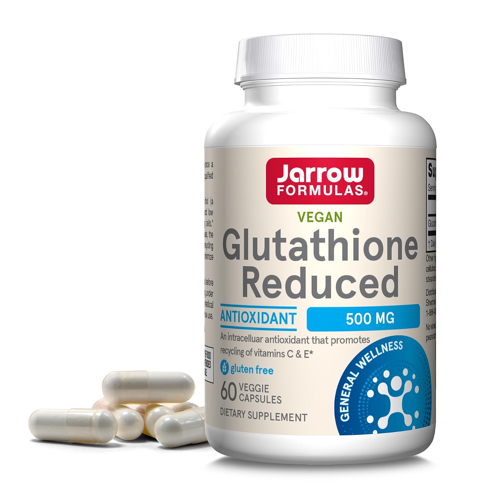 Jarrow glutathione reduced capsules