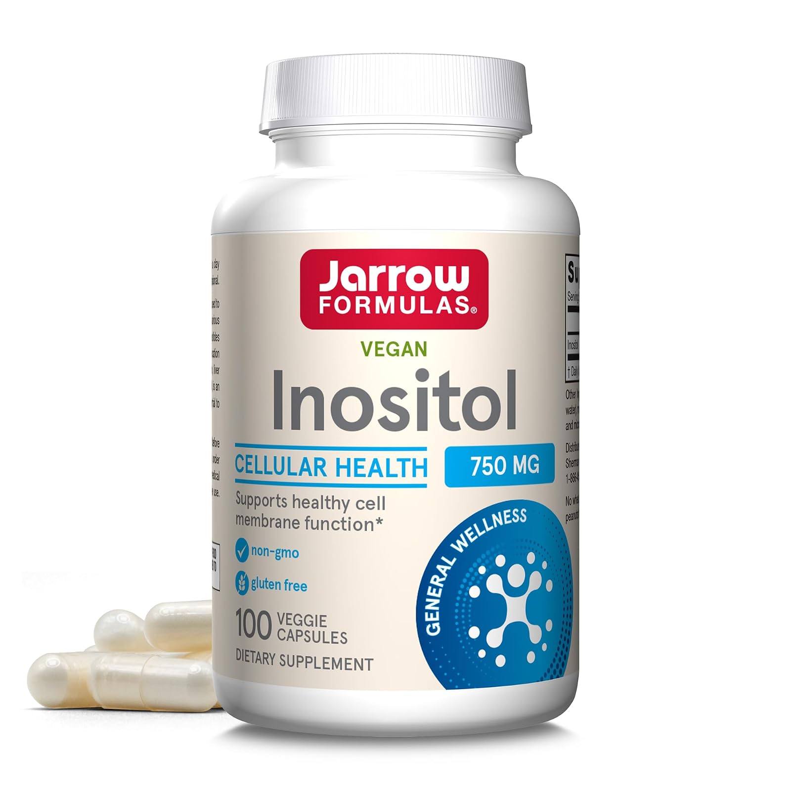 Jarrow Inositol 750 mg capsules