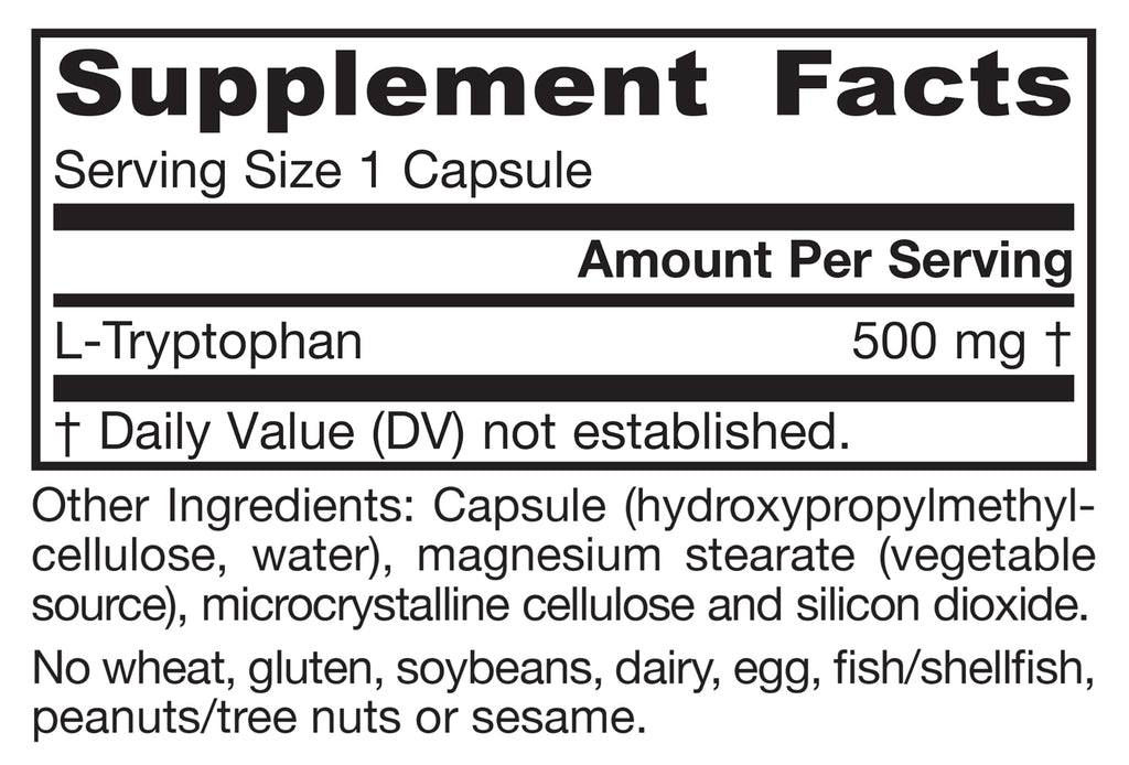 Jarrow L-Tryptophan for enhanced relaxation