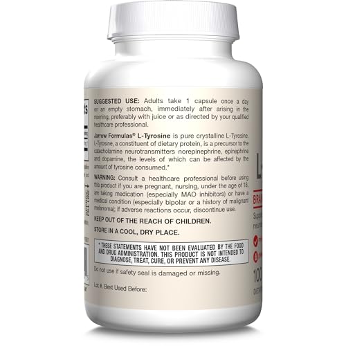 Jarrow L-Tyrosine for enhanced physical performance