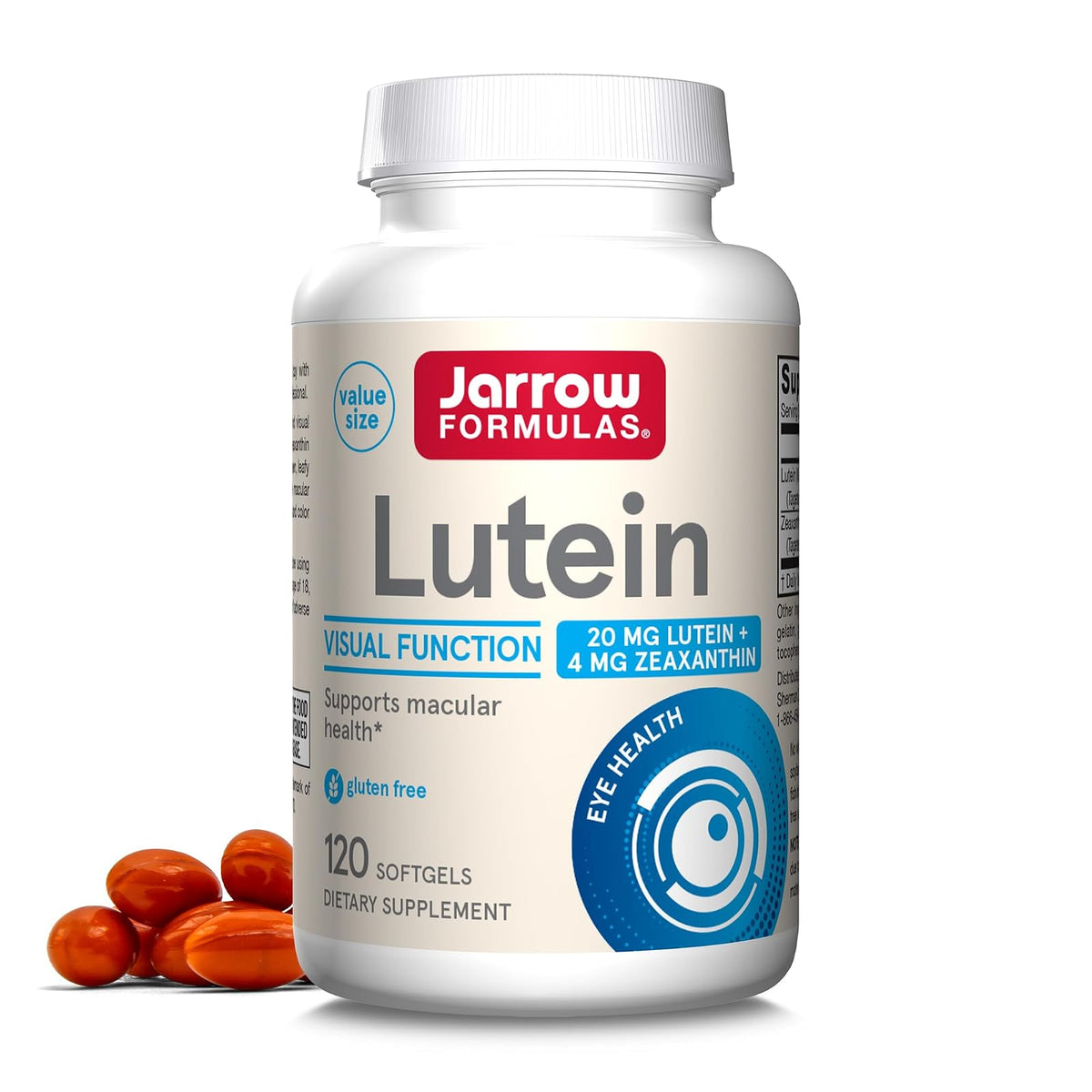 Jarrow Lutein softgels for eye health