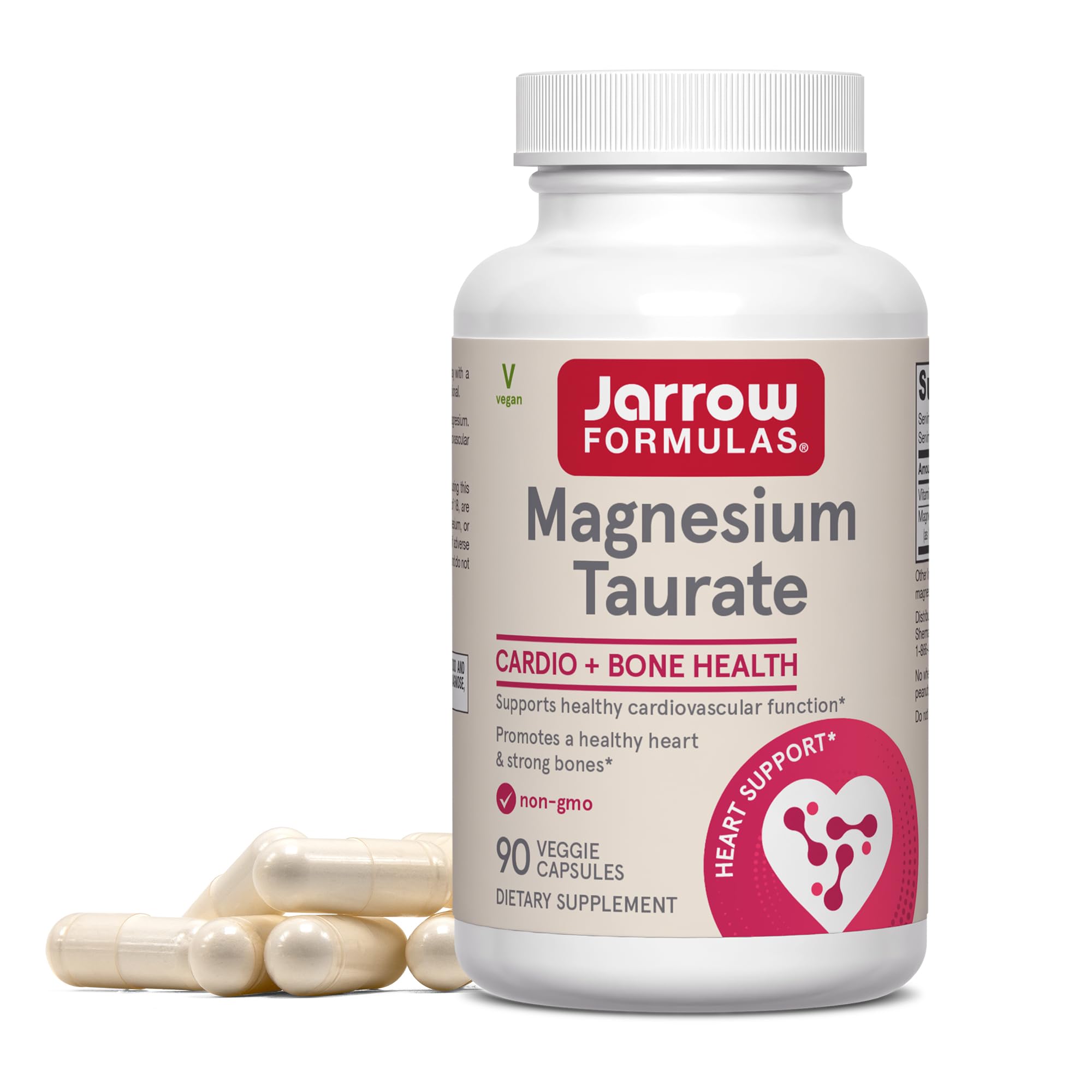 Jarrow Magnesium Taurate supplement capsules