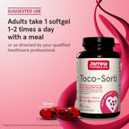 Jarrow Toco-Sorb vitamin e capsules