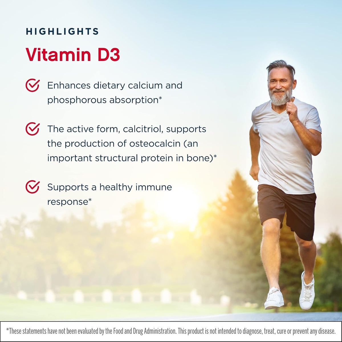 Jarrow Vitamin D3 supports bone health