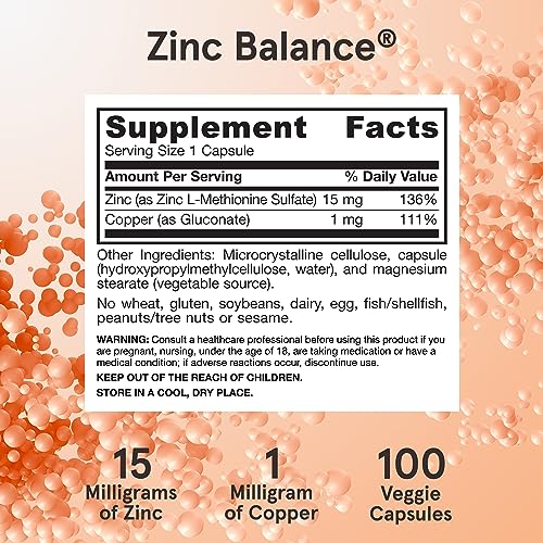 Jarrow zinc for healthy skin