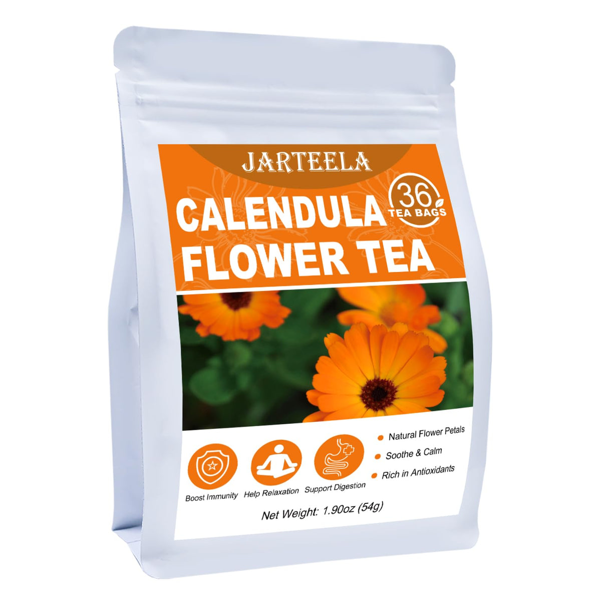 Jarteela dried calendula flowers tea bags