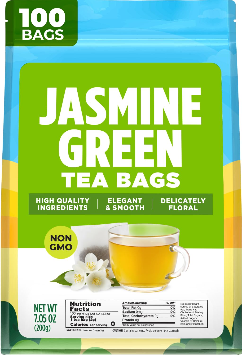 Jasmine green tea bags 100 count