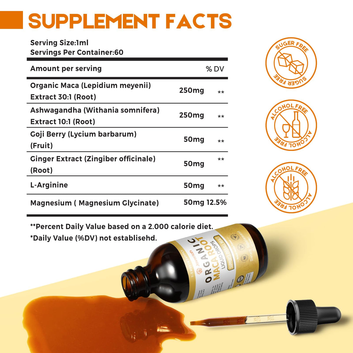 Javeriah maca root drops for energy