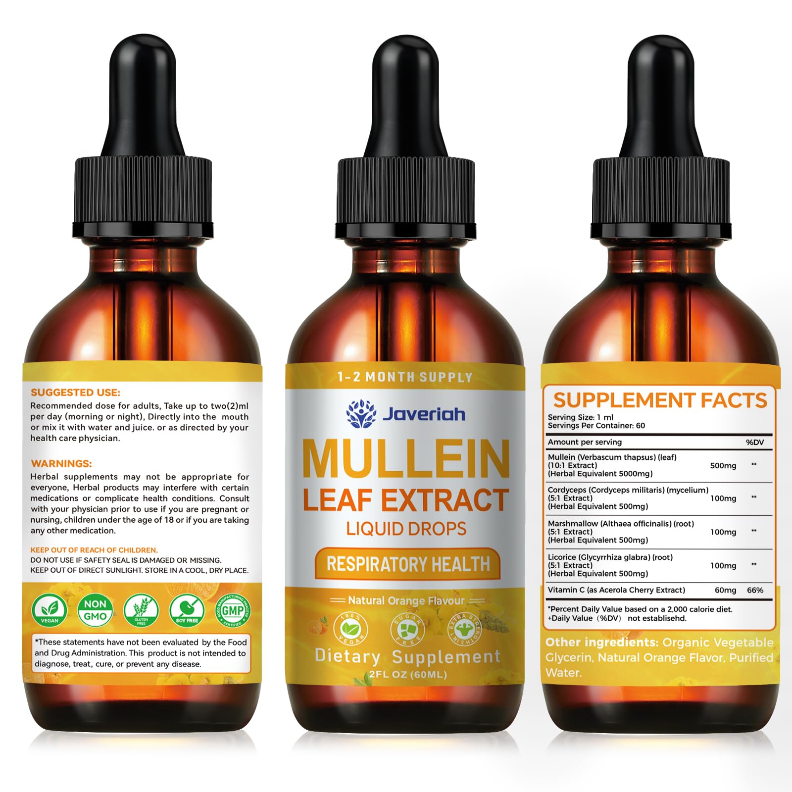 Javeriah mullein drops for everyday use
