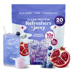 Javvy Clear Protein Powder blueberry pomegranate flavour