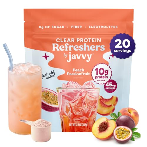 Javvy Clear Protein Powder Peach Passion flavour