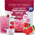 Javvy Clear Protein Powder Raspberry Watermelon flavour