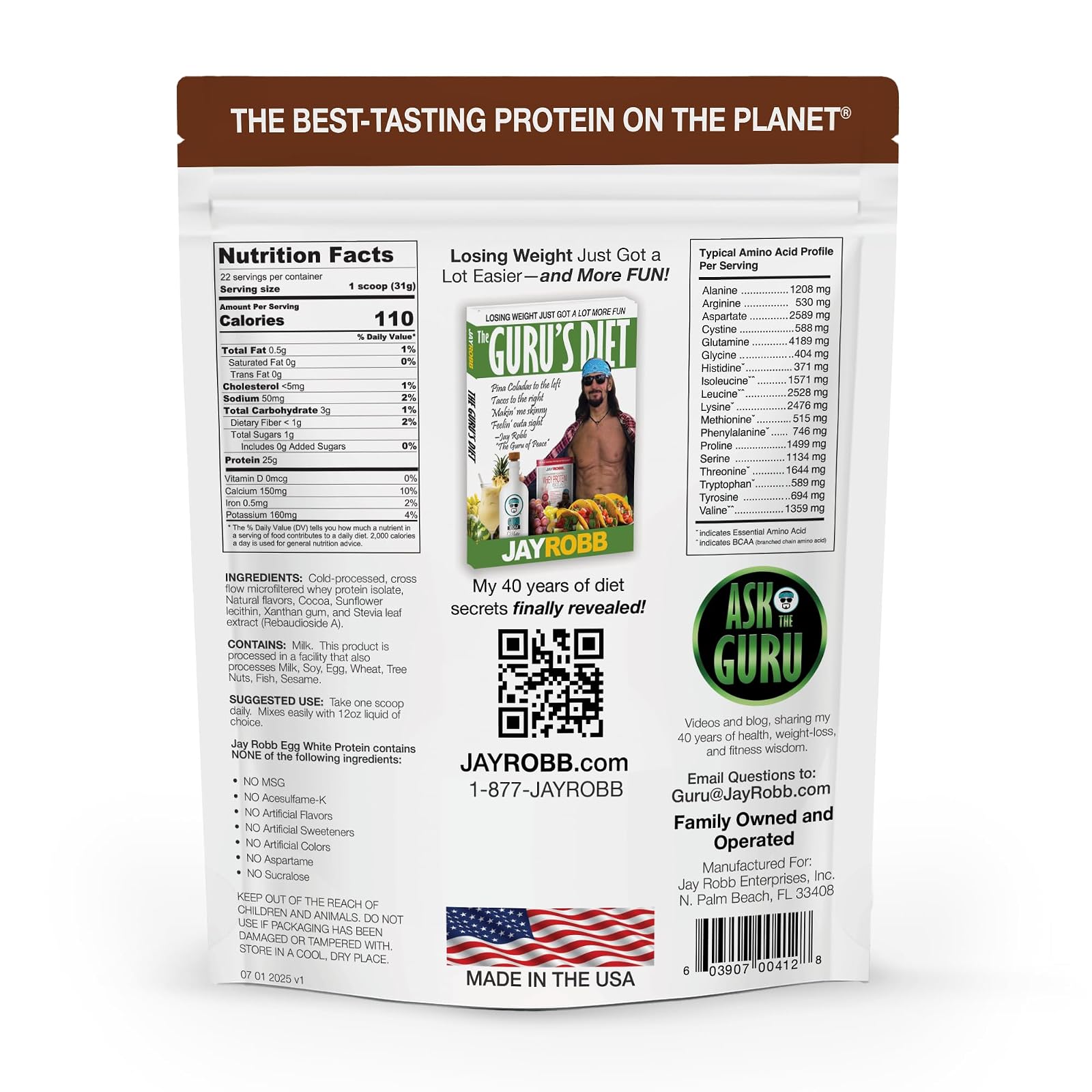 Jay Robb whey protein powder