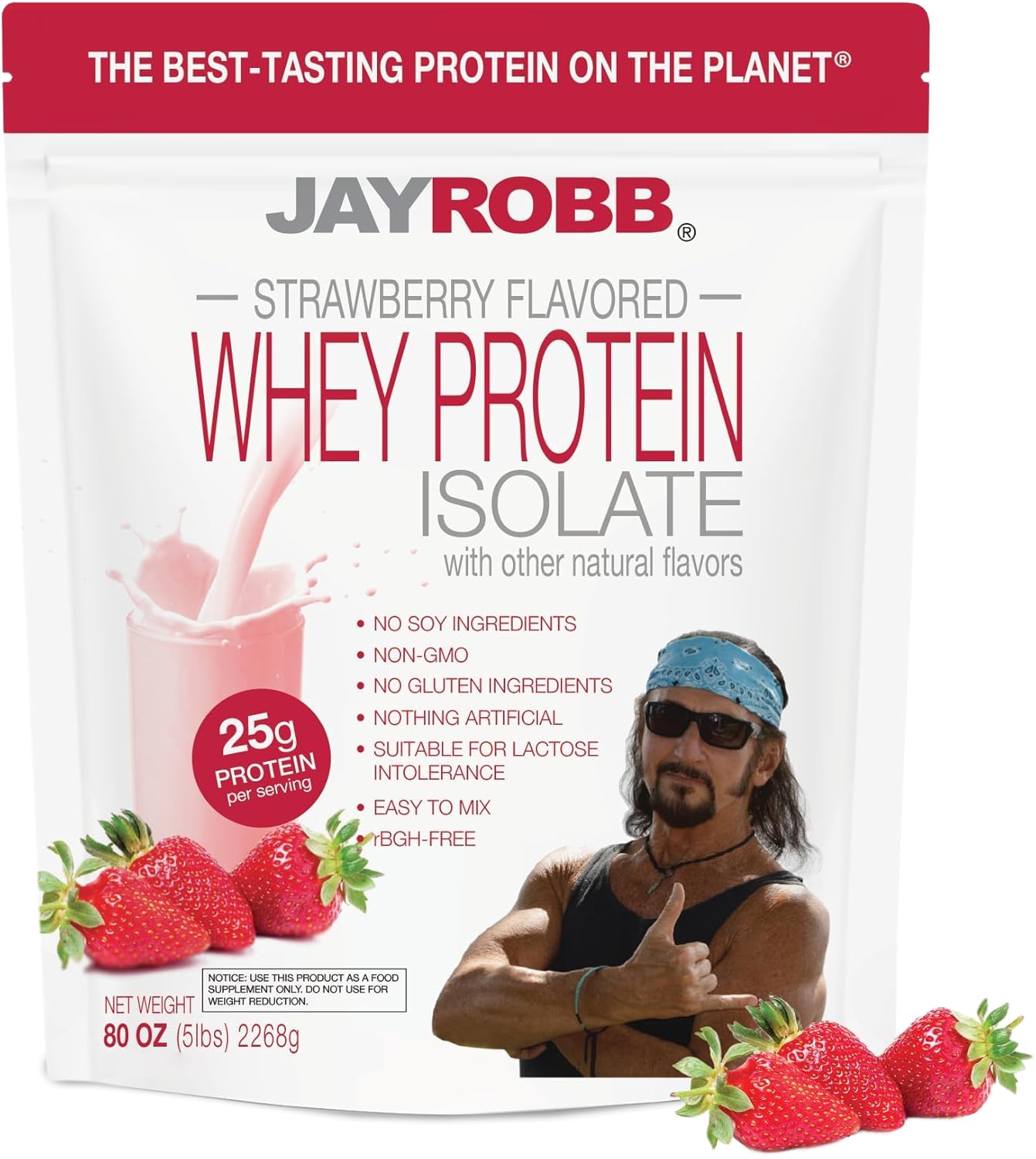 Jay Robb whey protein strawberry flavour