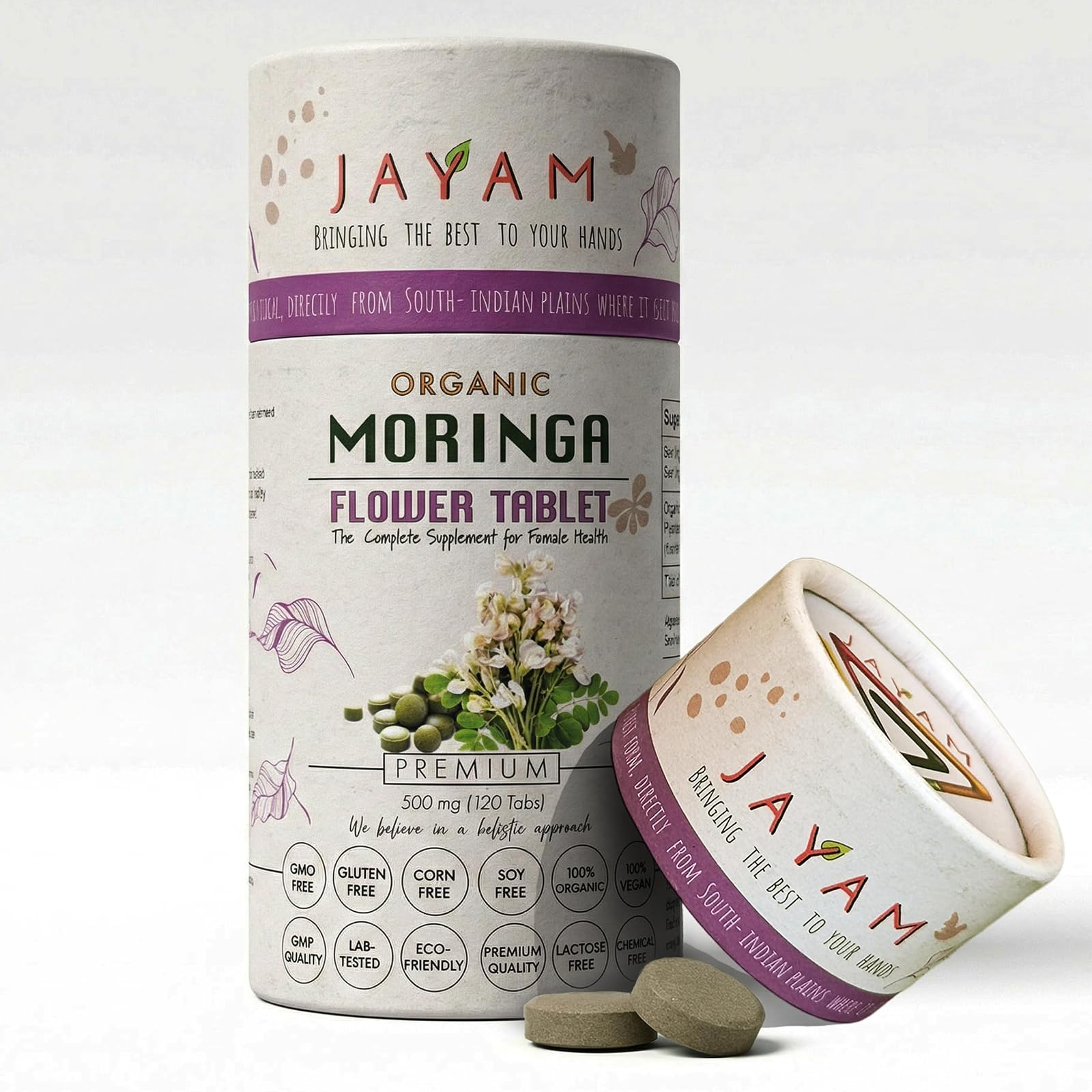 JAYAM organic moringa flower tablets