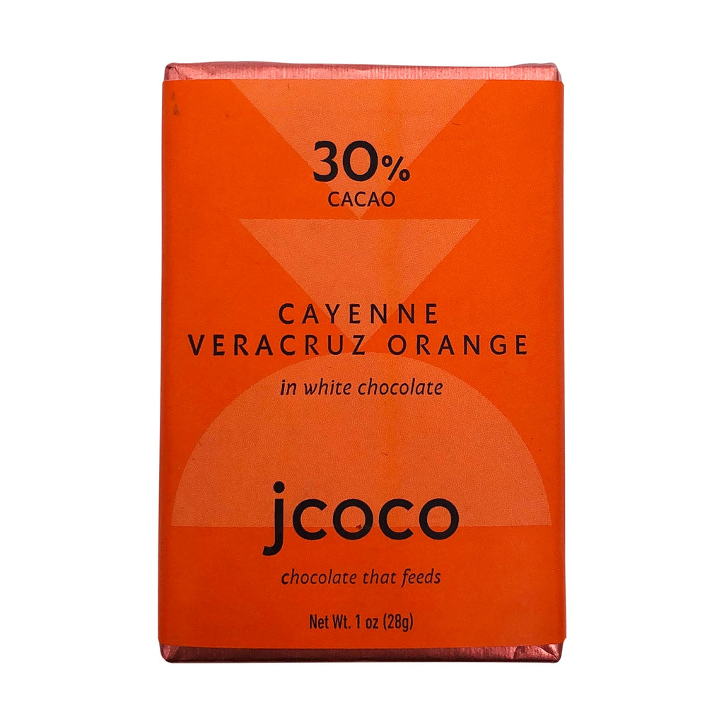 Jcoco cayenne chocolate bar