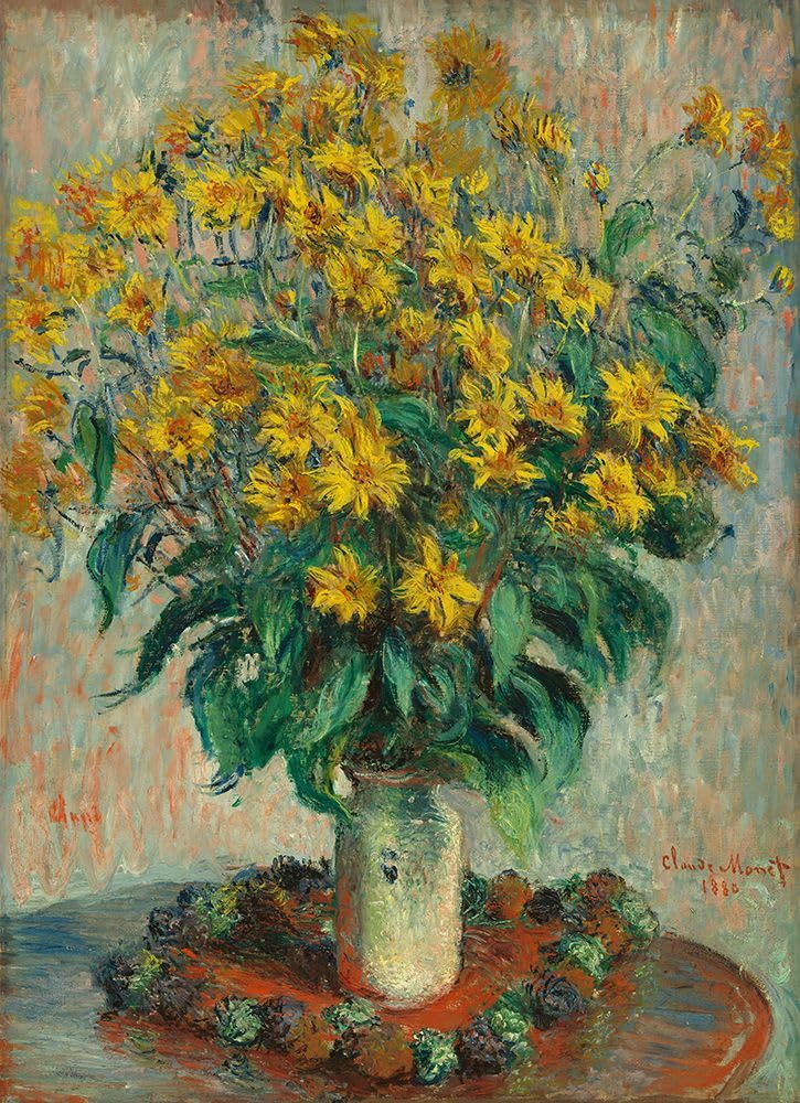 Jerusalem artichoke flowers poster print