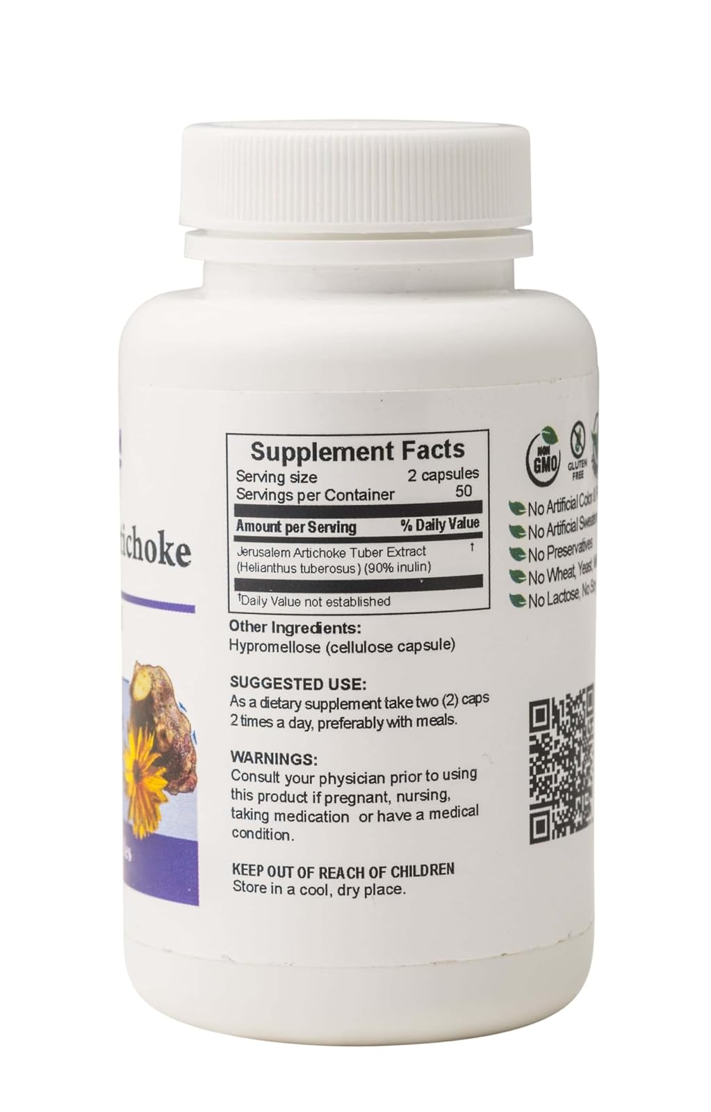 Jerusalem artichoke vegan capsules
