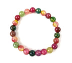 jet round beads bracelet natural gemstones