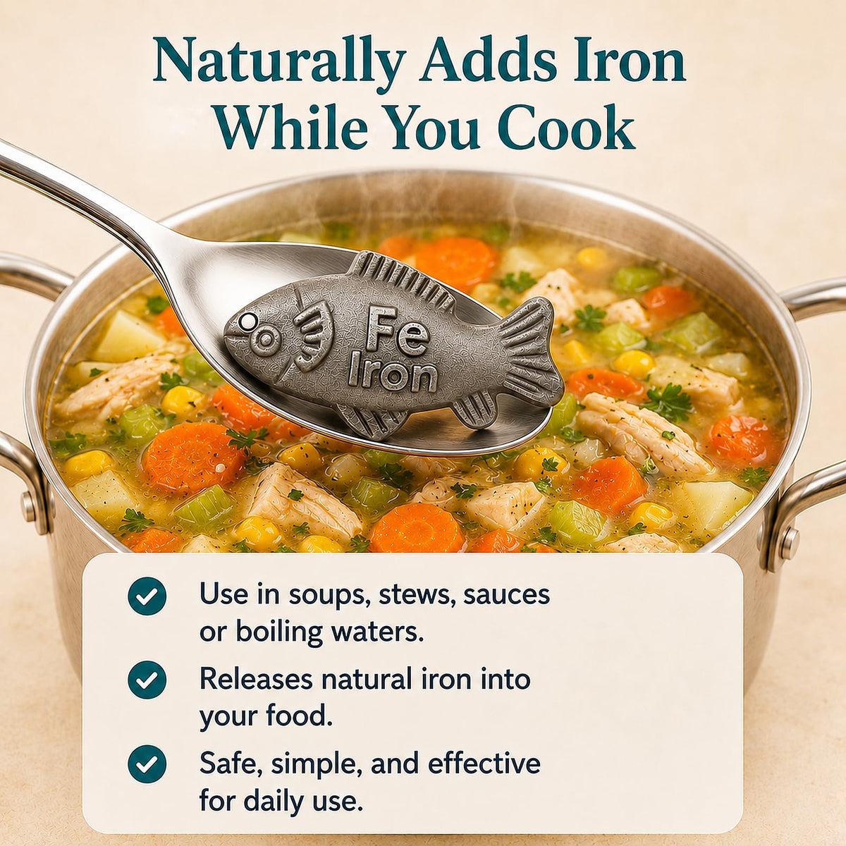 JHentty iron fish for healthy meals