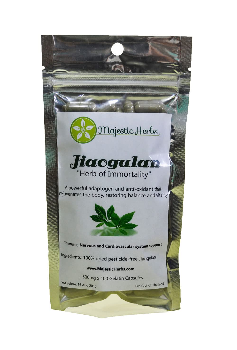 Jiaogulan capsules for herbal wellness
